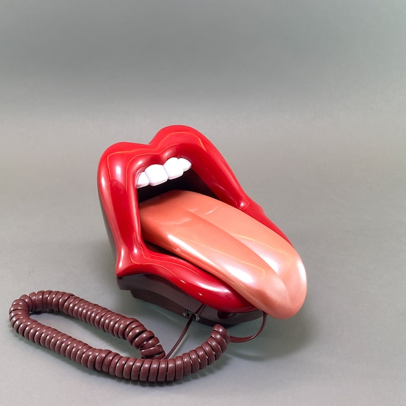 1990s Pop Art Mouth Telephone: Retro Novelty Landline - Etsy