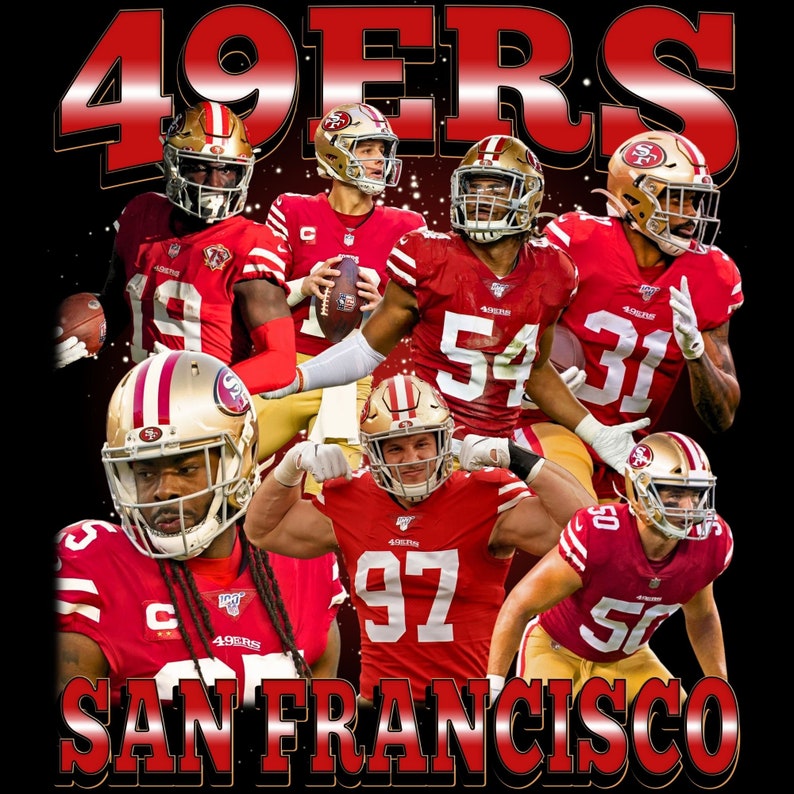 49ERS T Shirt Design. PNG Digital 4500x5100 Px. San Francisco Football ...