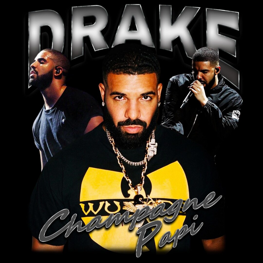 DRAKE T Shirt Design. PNG Digital 4500x5100 Px. Rap, Rapper, Hiphop ...