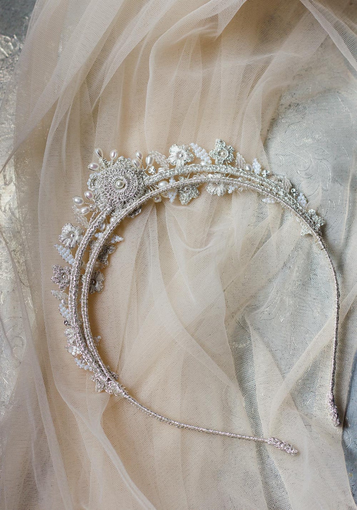 Delicate Floral Wedding Tiara Regency-inspired Bridal Crown - Etsy