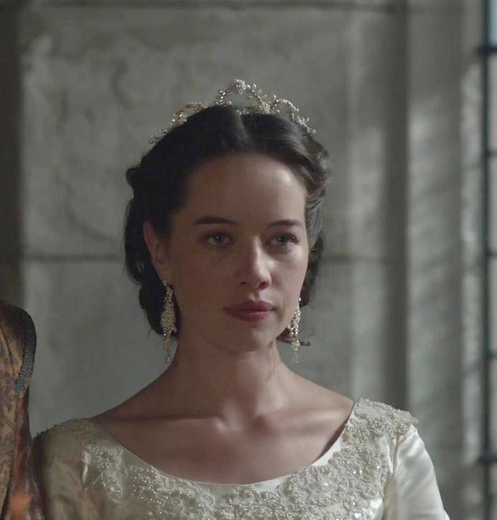 As Seen on Reign Lace Pearl Bridal Crown Vintage Inspired - Etsy