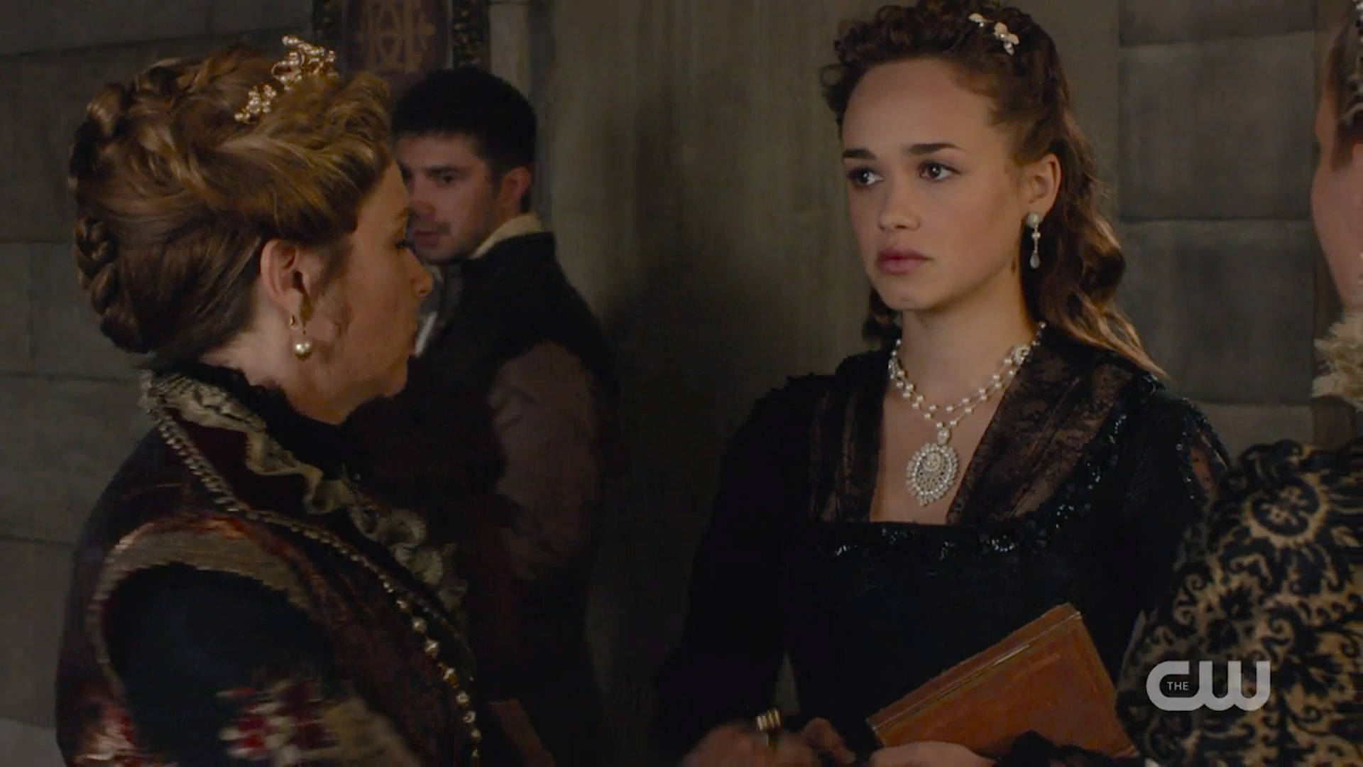 As Seen on Reign Back Drop Bridal Necklace Pearl & Crystal Art Deco ...