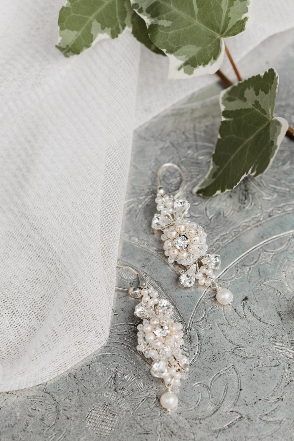 Wedding Earrings Pearl Earrings Bridal Earrings Crystal - Etsy