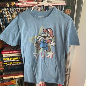 Blue Super Mario T-shirt Vintage T-shirt - Etsy
