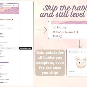 Gamified Habit Tracker | Mood Tracker | XP Tracker | Gamification ...