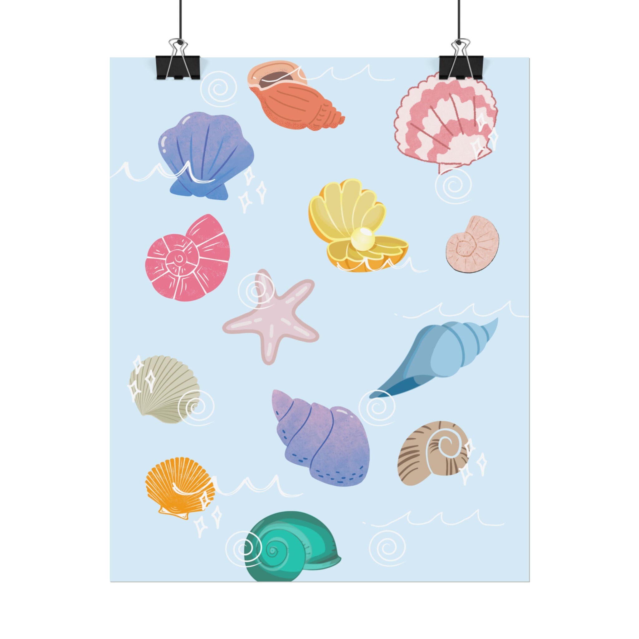 Seashell Poster - Etsy