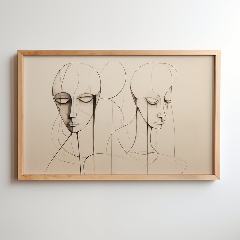 Abstract Figure Art - Etsy