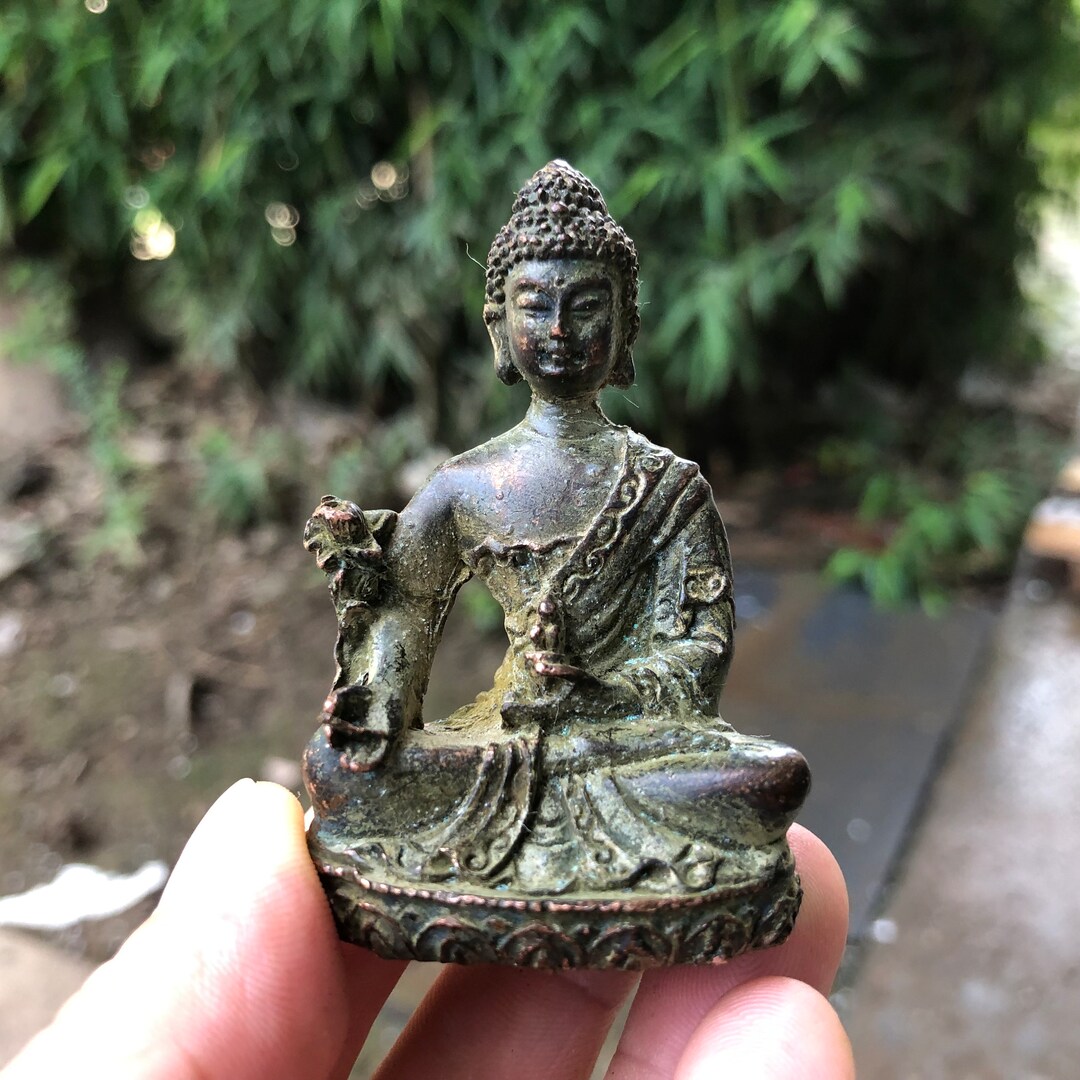 Tibet Buddha Statue, Brass Budha Idol Bhaishajyaguru Fengshui Buddhism ...