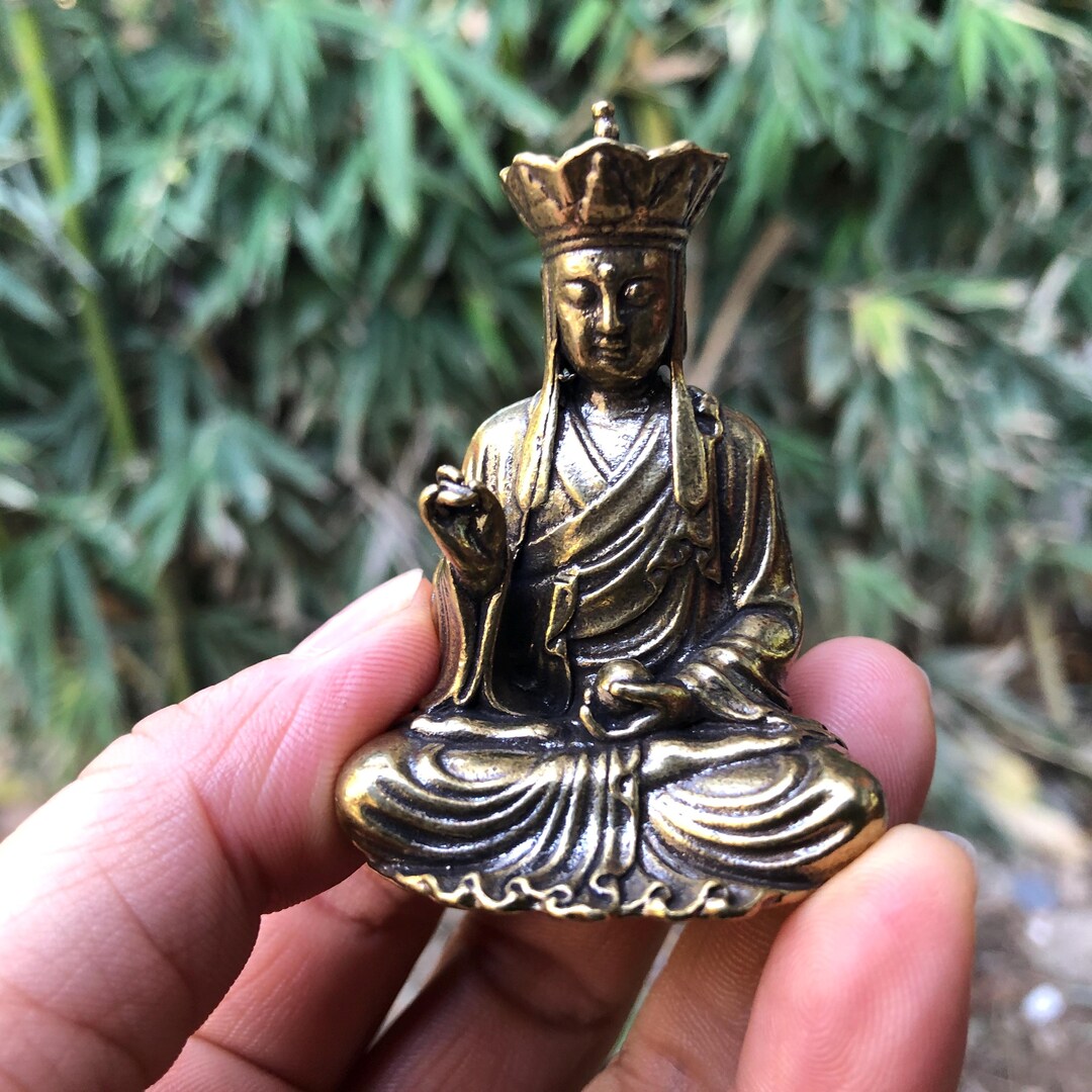 Exquisite Brass Ksitigarbha Bodhisattva Sitting Posture Dizang Pusa ...