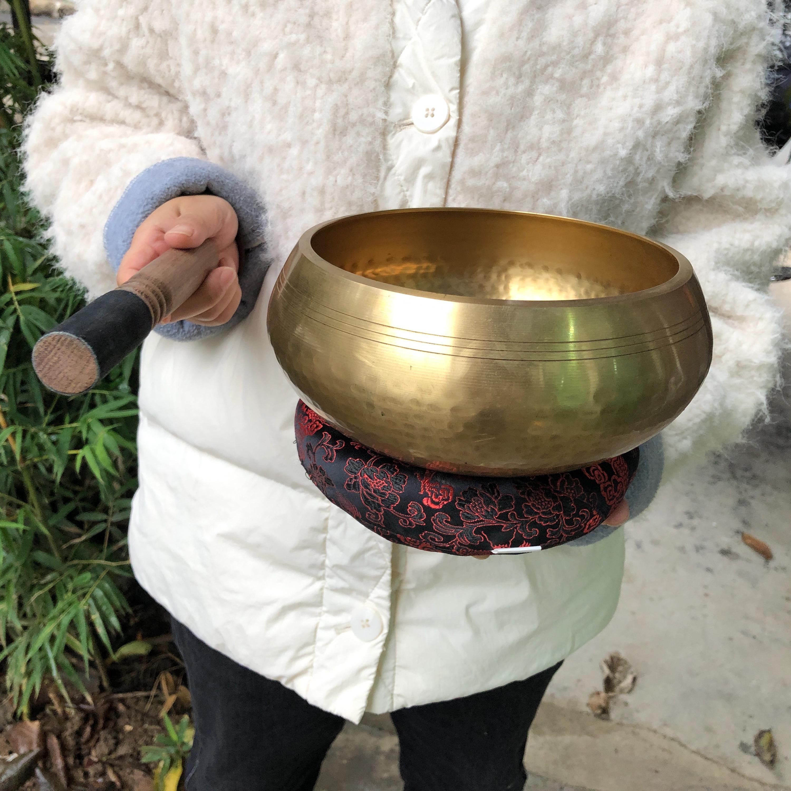 8 Inches Set of 3 Singing Bowl Set Meditation Sound Bowl Buddha Opper ...
