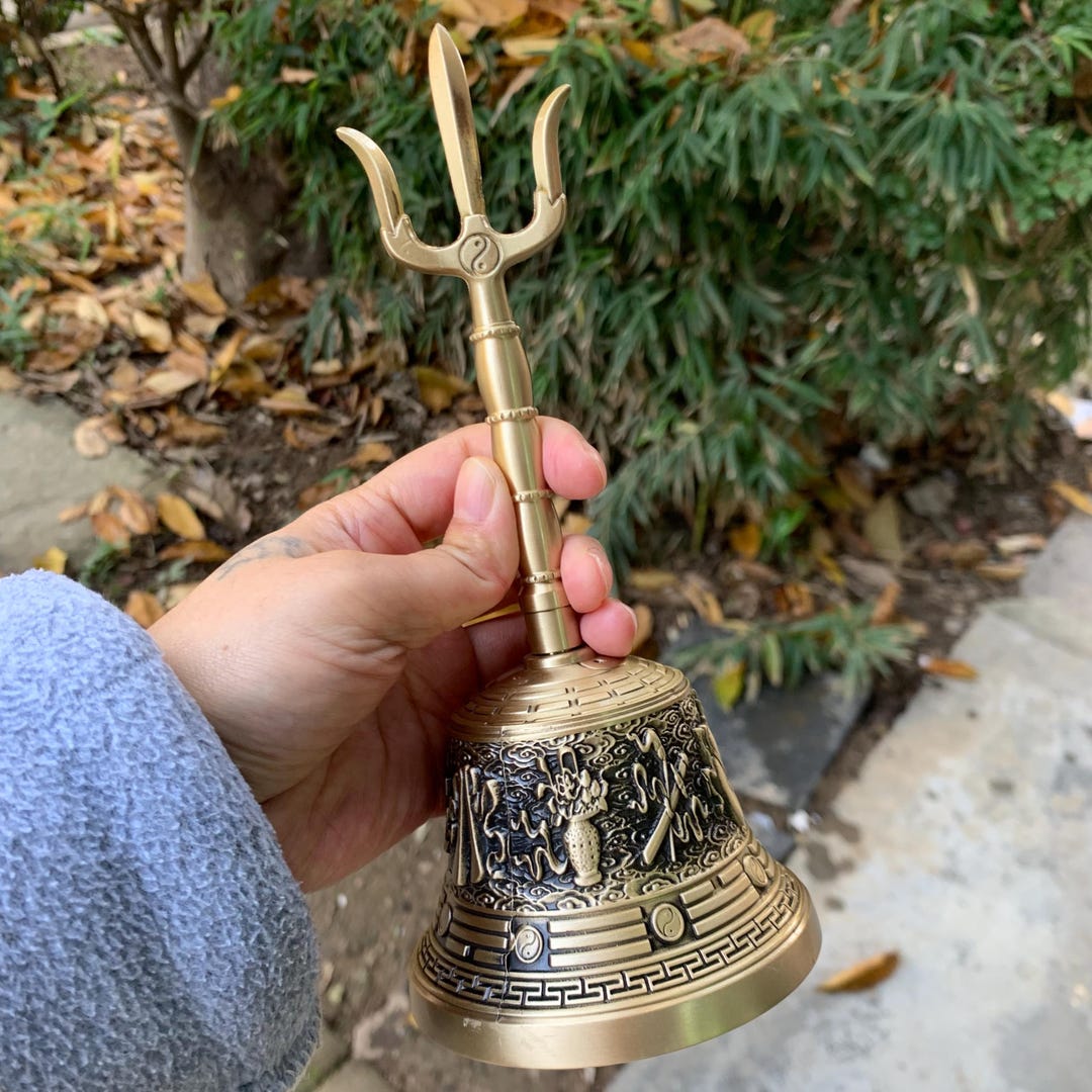 Nepal Trident Healing Bell Chakra Meditation Yoga Ritual Tibetan Daoist ...
