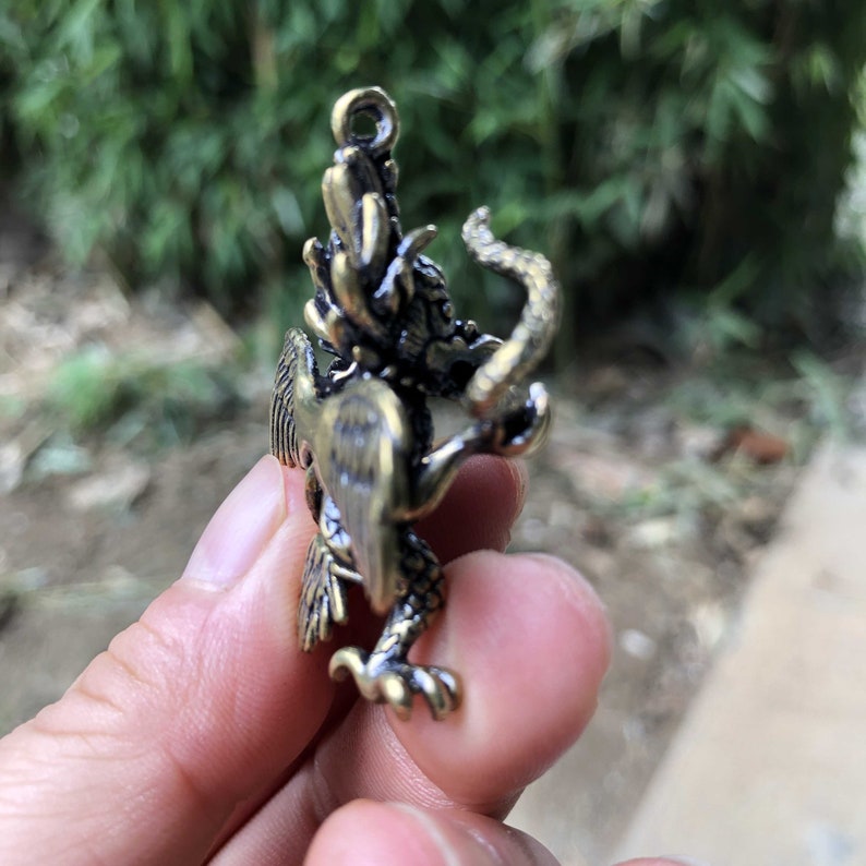 Tantra Buddhism Spread Wings Dapeng Bird Statue Pendant, Protection ...