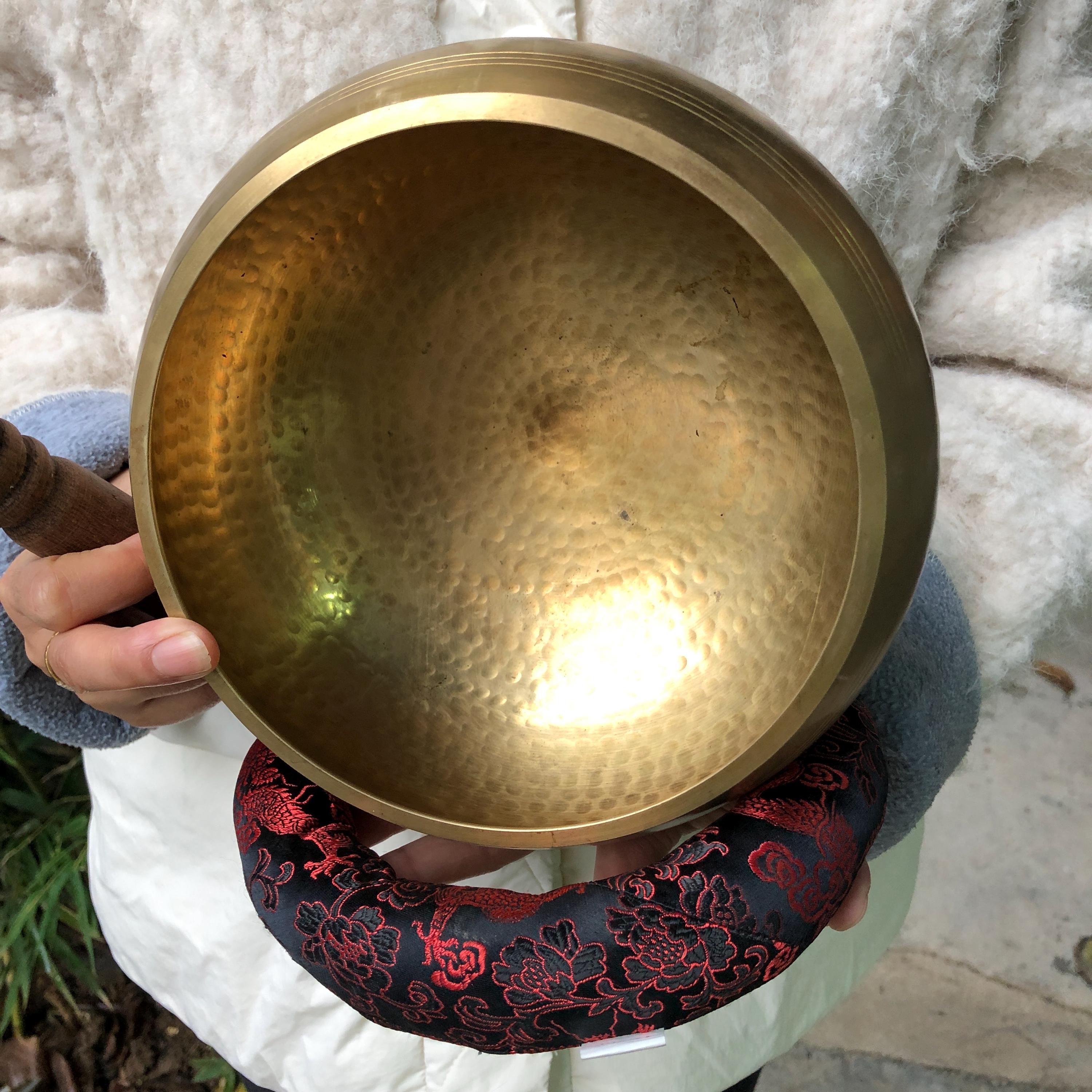 8 Inches Set of 3 Singing Bowl Set Meditation Sound Bowl Buddha Opper ...