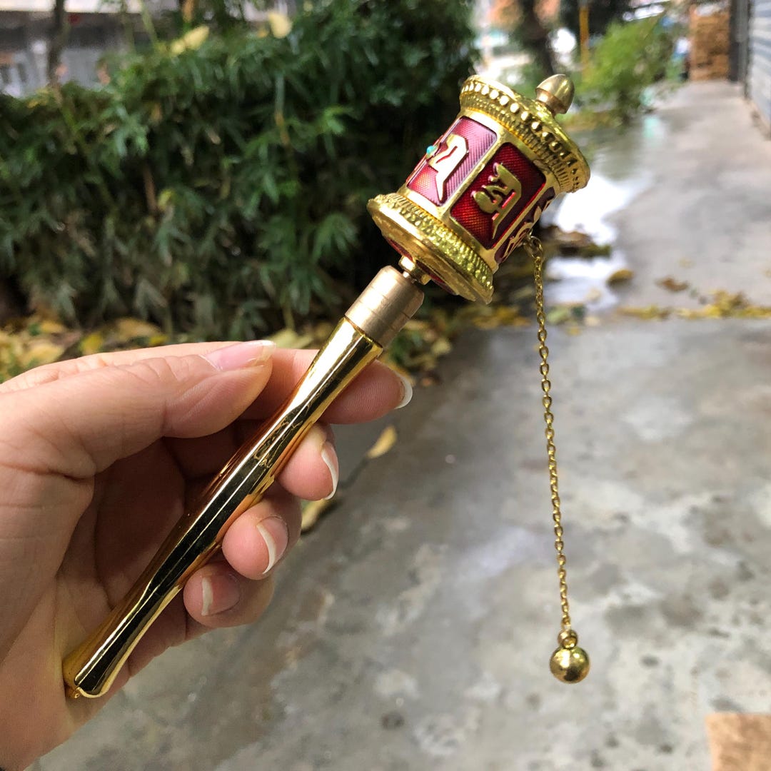 Nepal Handcrafted Metal Prayer Wheel With Metal Handle,buddhist ...