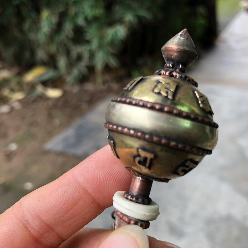 Nepal Handcrafted Ball Prayer Wheel With Metal Handle,buddhist ...