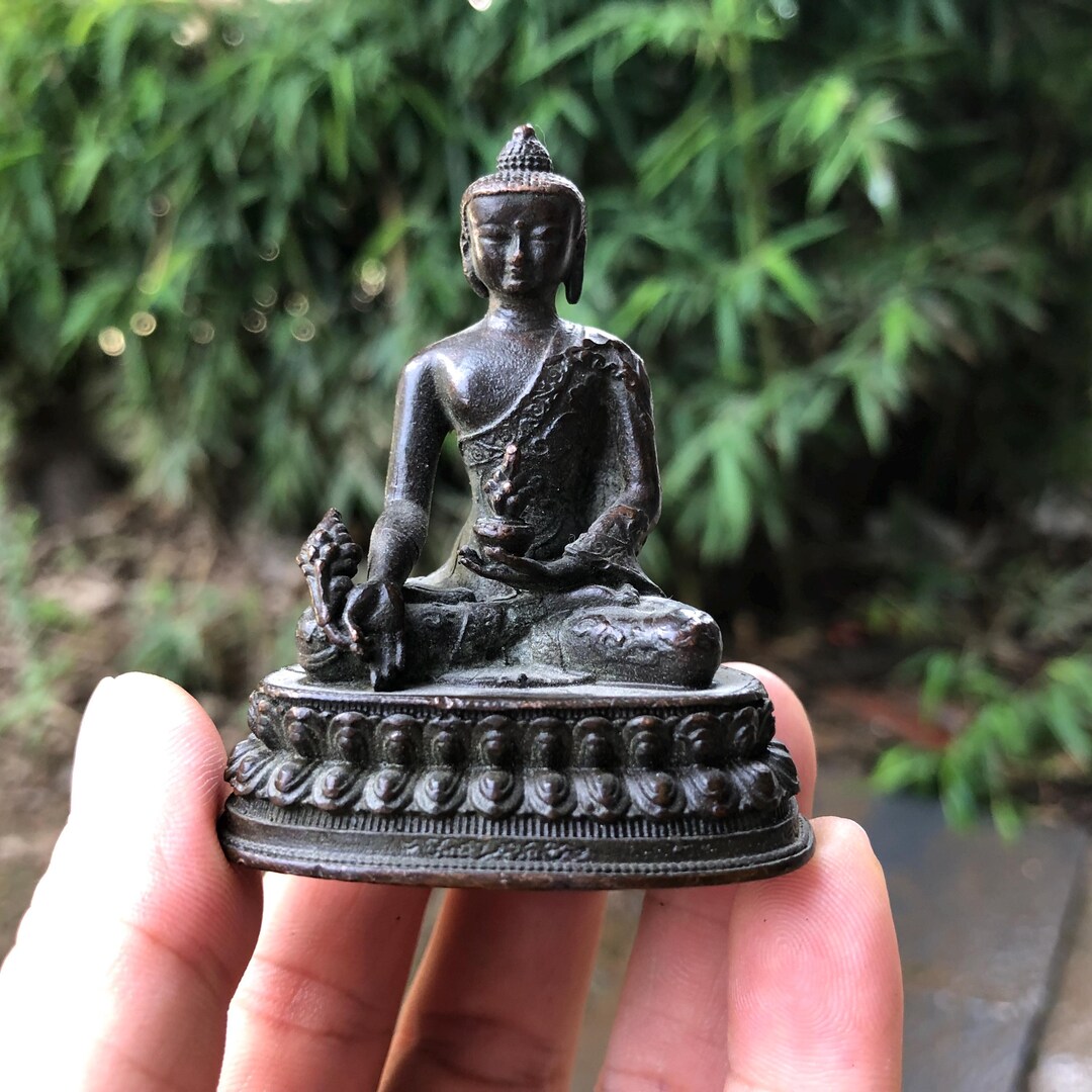 Copper Budha Idol Bhaishajyaguru Tibet Buddha Statue,fengshui Buddhism ...