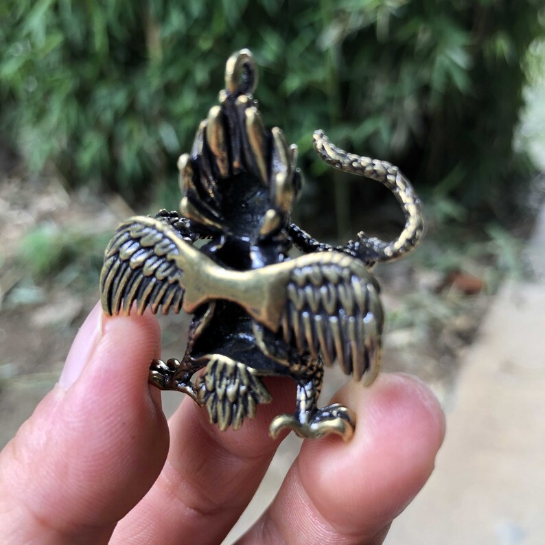 Tantra Buddhism Spread Wings Dapeng Bird Statue Pendant, Protection ...