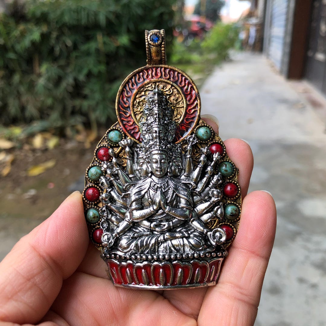 Tibetan Thousand Hands Guanyin Chain Necklace Buddhism Jewelry for ...