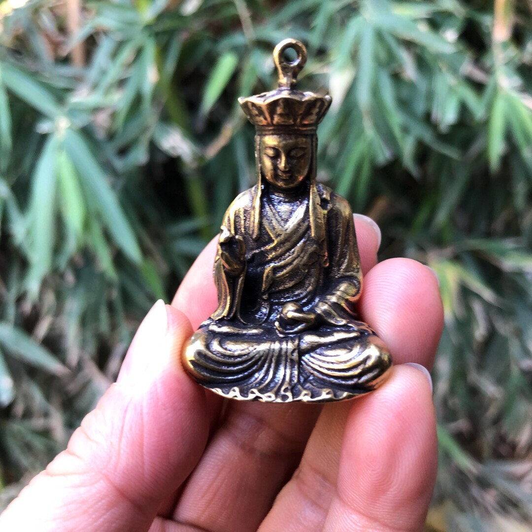 Exquisite Brass Ksitigarbha Bodhisattva Sitting Posture Dizang Pusa ...