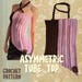 Asymmetric Crochet Tube Top Pattern: Halter Neck With Roses (digital ...