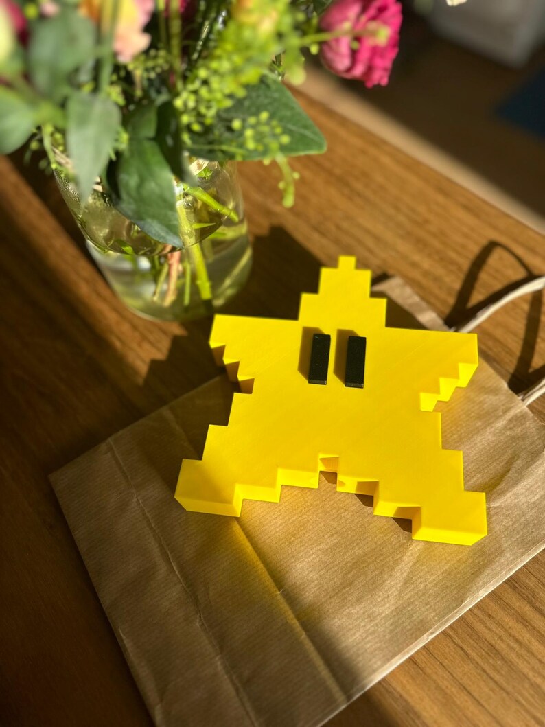 Super Mario Star 3D Printed - Etsy