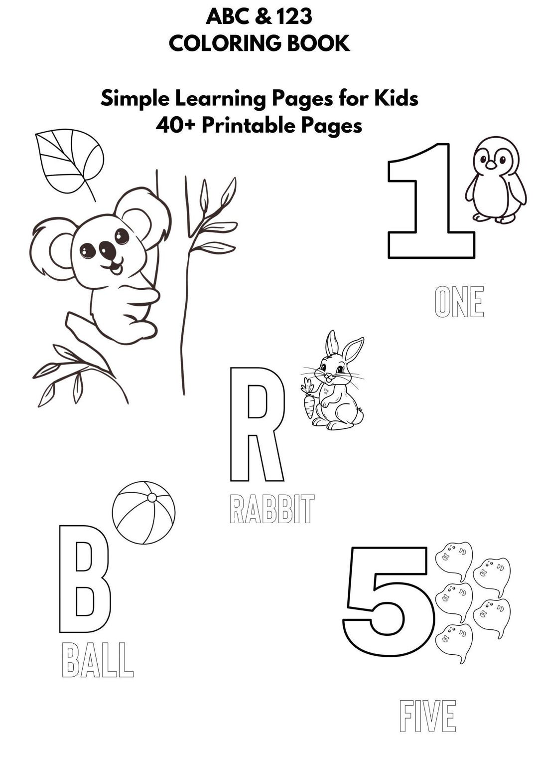 Educational Coloring Pages for Kids | Printable Learning Worksheets ...