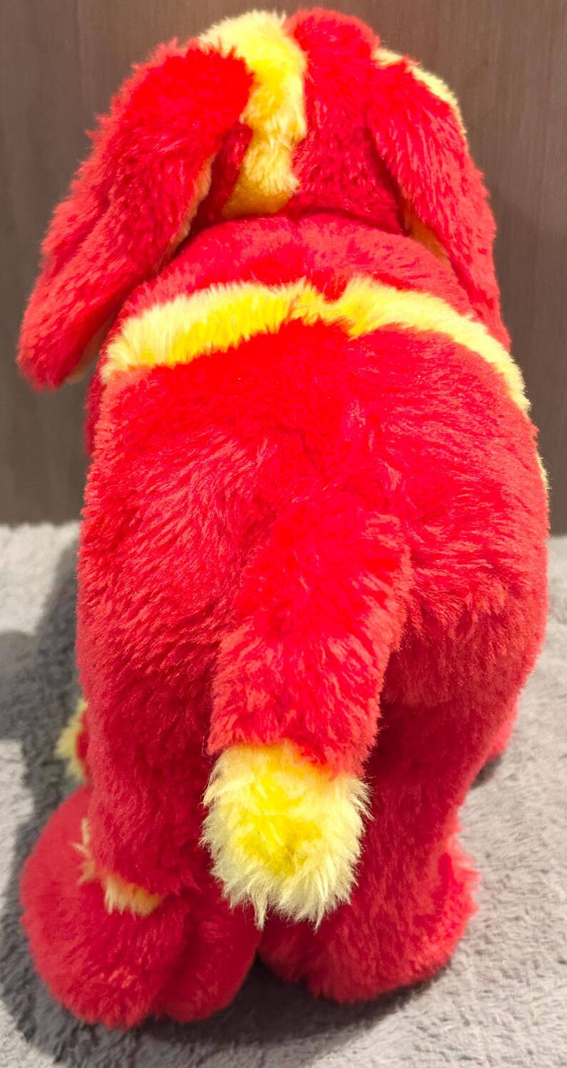 Vintage 90s BBC Tweenies Doodles Dog Red & Yellow Plush Soft Toy Animal ...