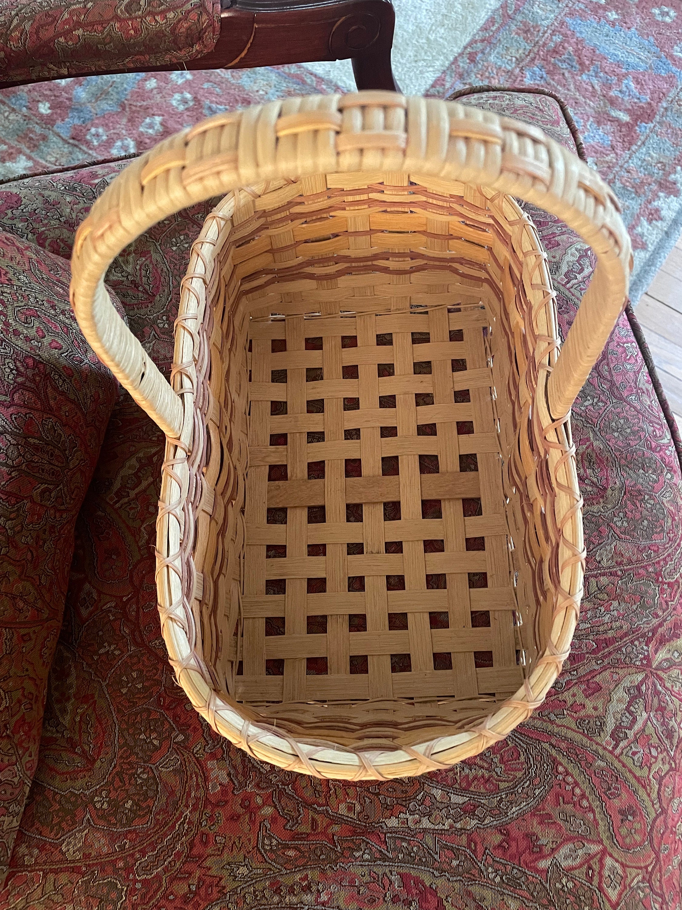Vintage Woven Basket Detailed Design Beautiful - Etsy