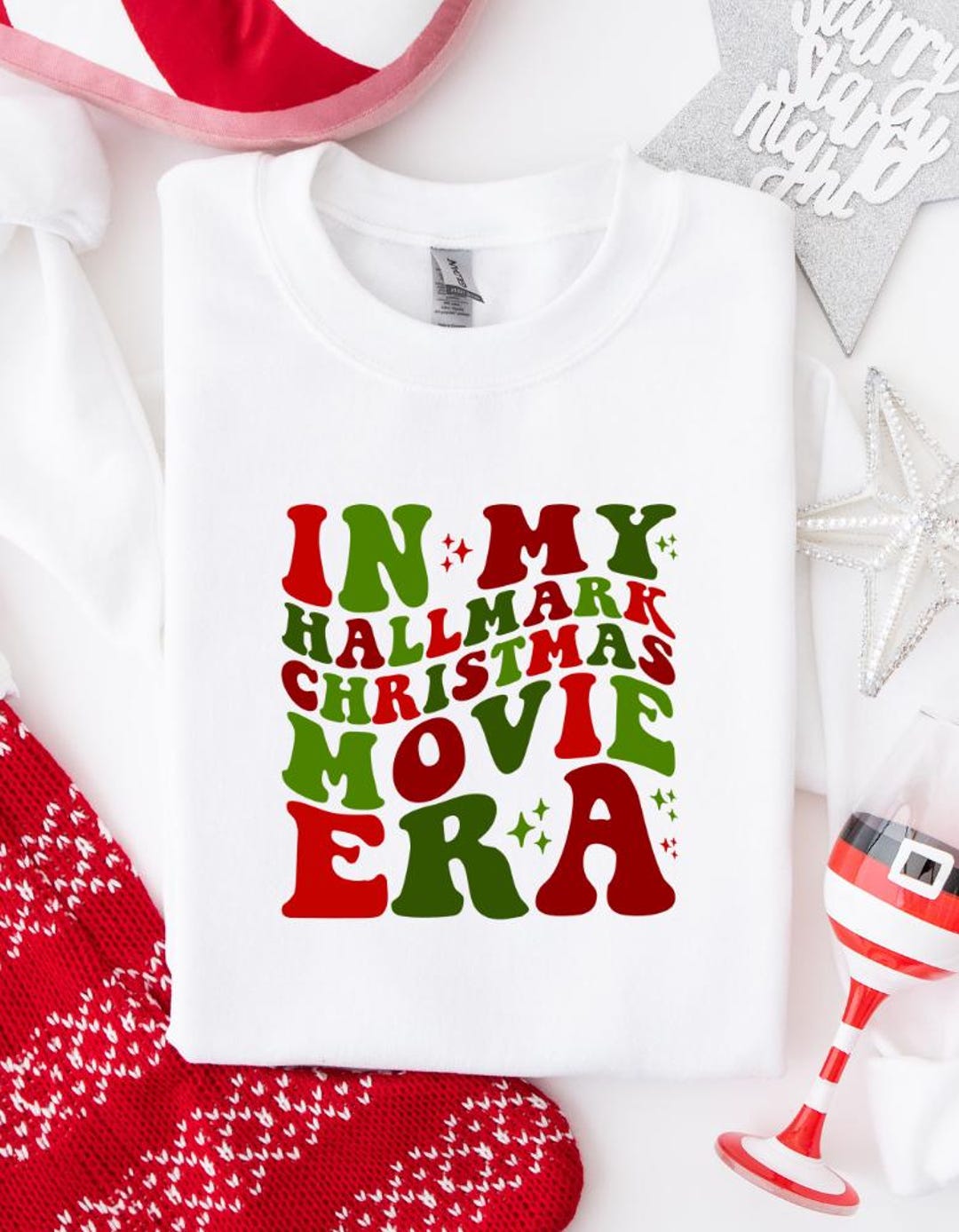 In My Hallmark Christmas Movie Era Sweatshirt, Hallmark Christmas ...