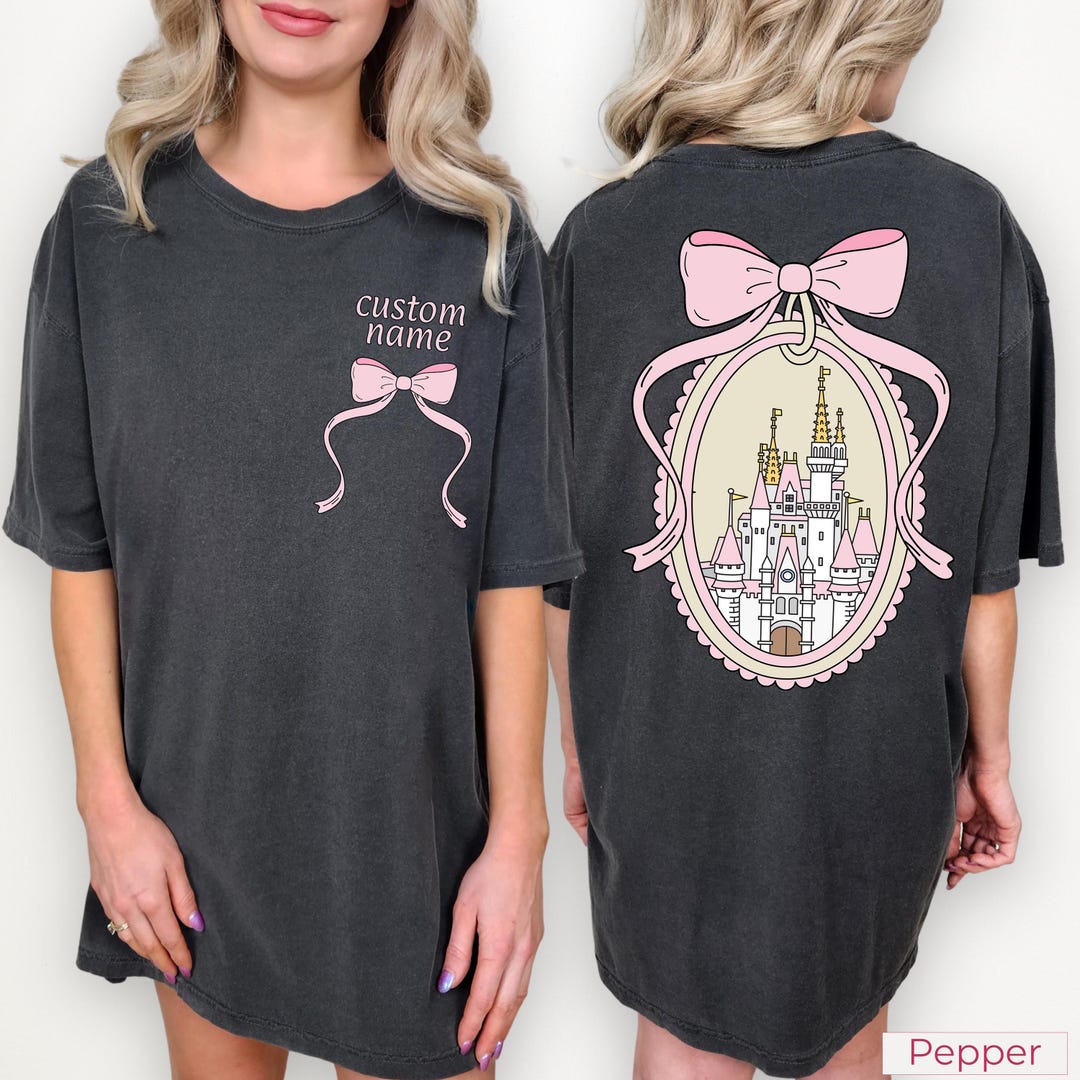 Custom Name Walt Disney Castle Shirt, Family Matching Castle Shirts ...