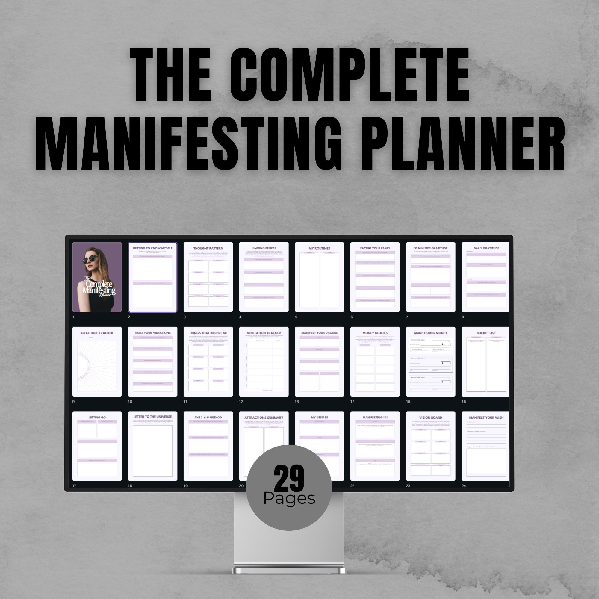 Business Planner & Tracker Bundle: Canva Template, Social Media (PLR ...
