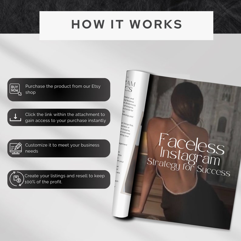 Faceless Digital Marketing Guide Faceless Instagram Strategies Done for You Digital Product ...