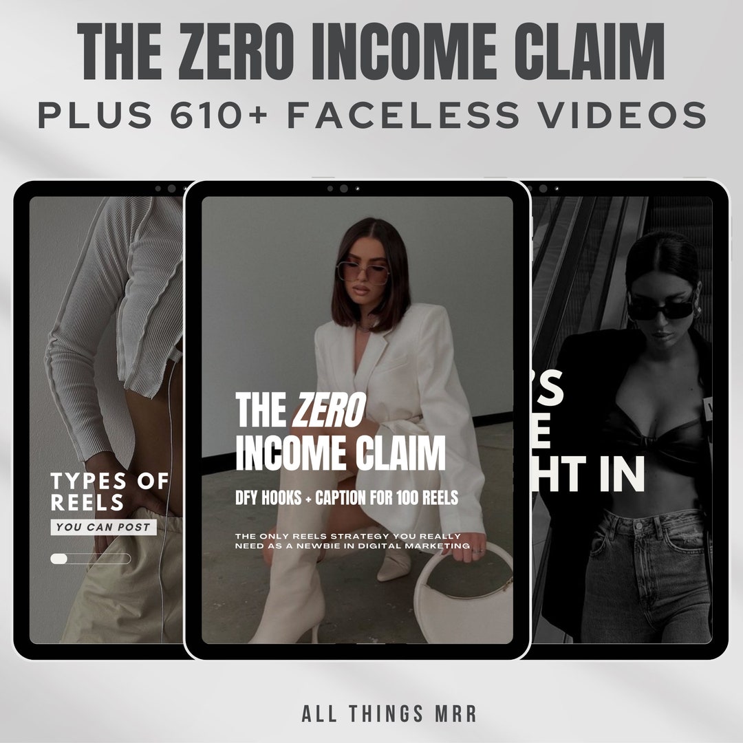The Zero Income Claim Guide Done for You Hooks With Captions the Zero ...