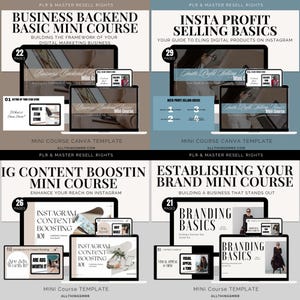 Digital Marketing Course Bundle Canva Templates Make Money Online Audio ...