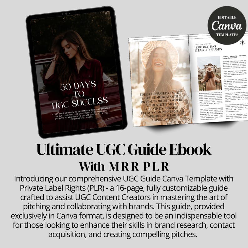 UGC Influencer Kit Canva Template: Media Kit, Portfolio, Agreement ...