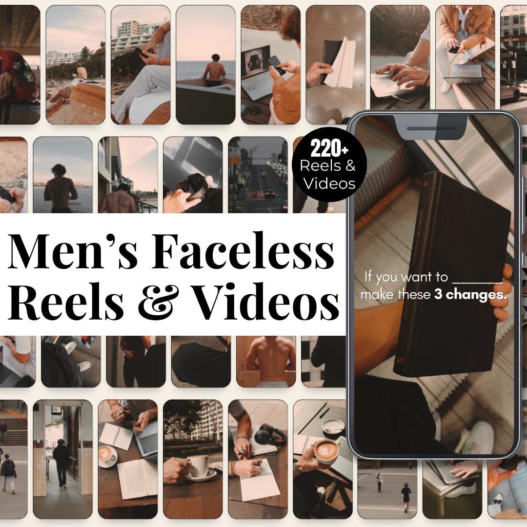 Men Reel MRR Digital Products Master Resell Rights Instagram Reels ...