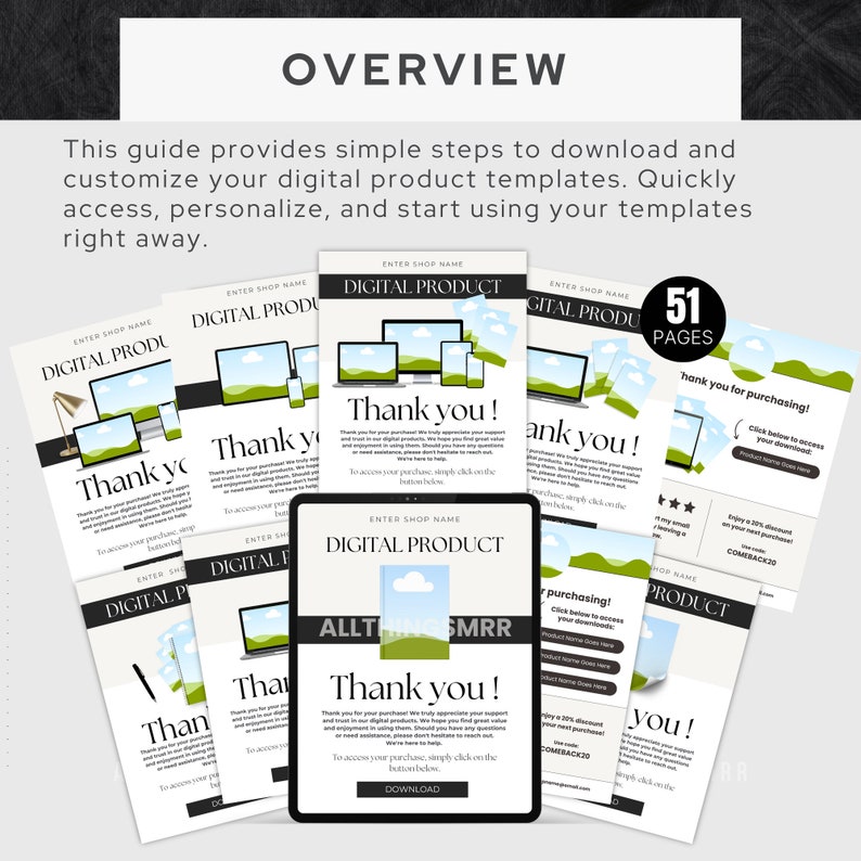 Download Instruction Templates: MRR Resell Rights, Customizable Canva ...