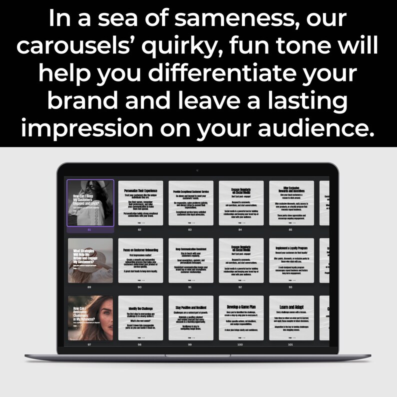 Instagram Carousel Templates: Social Media Marketing With MRR & PLR - Etsy