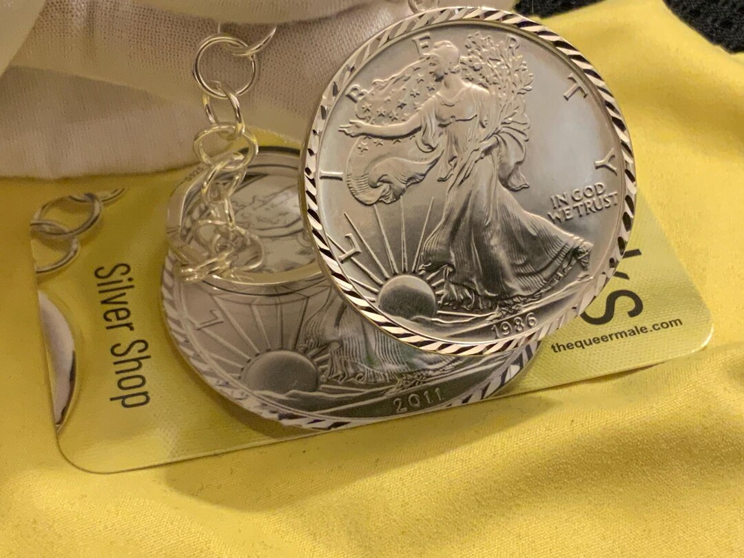 Blacks Keychains: (1986) 1 Ounce Pure Silver ORIGIN American Silver ...