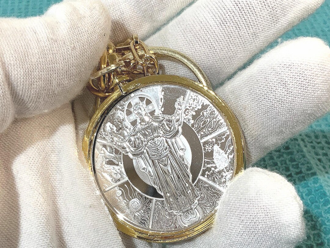 The Jesus Collection - the Creator 1 Oz. Pure Silver Coin Keychain - Etsy