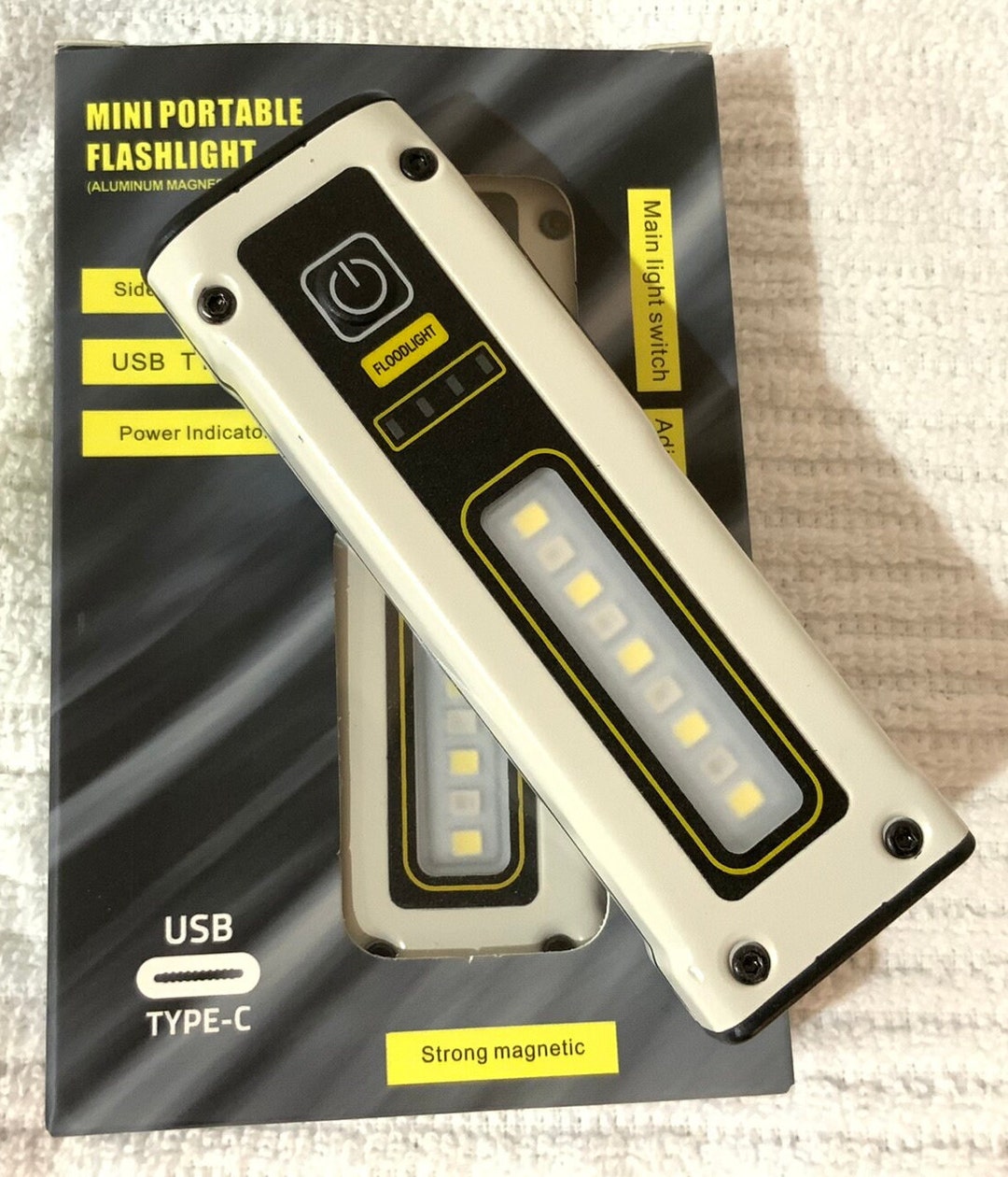 Bright Shiny new POCKET EDC MINI led Flashlight Flood Light/strobe 7 ...