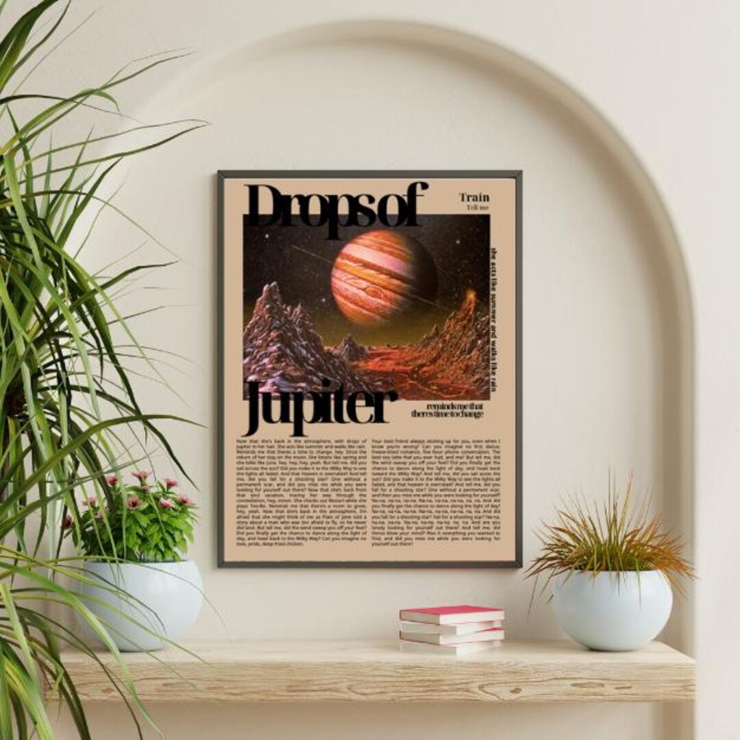 Drops of Jupiter Poster Digital Download - Etsy