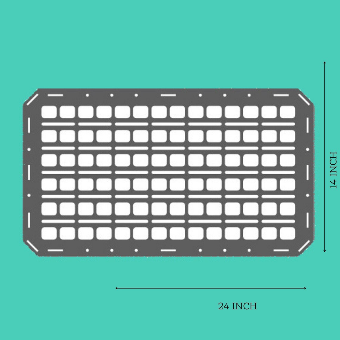 Custom MOLLE Panel Design: Car Storage DXF Files (24x14 Inches ...
