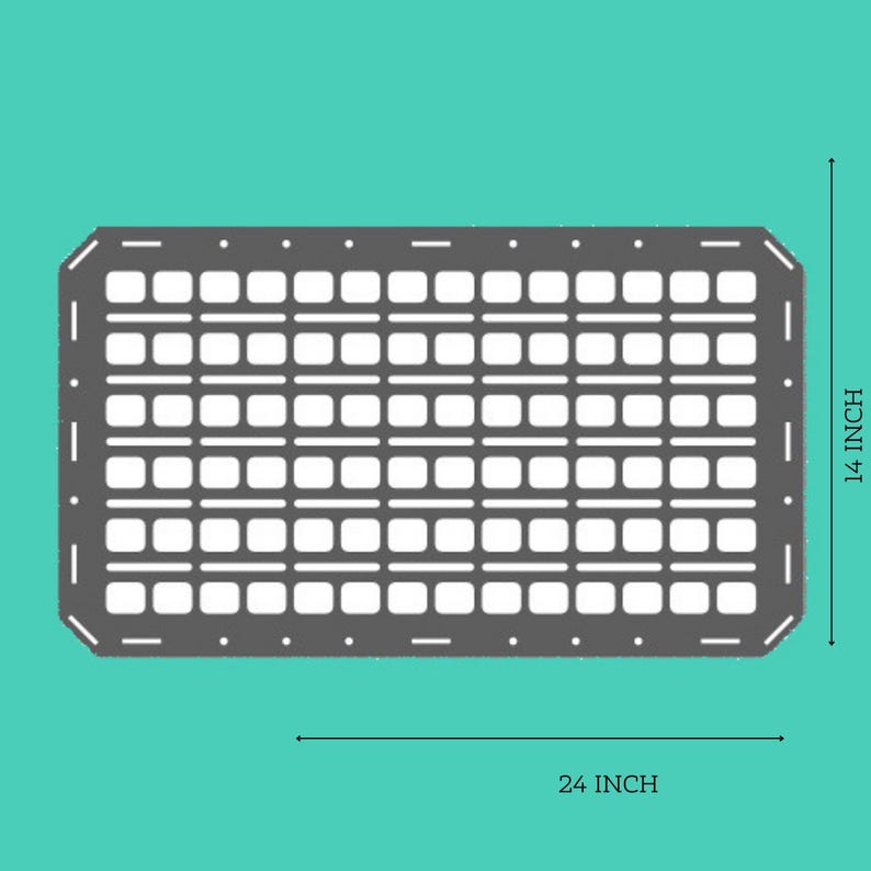 Custom MOLLE Panel Design: Car Storage DXF Files (24x14 Inches ...