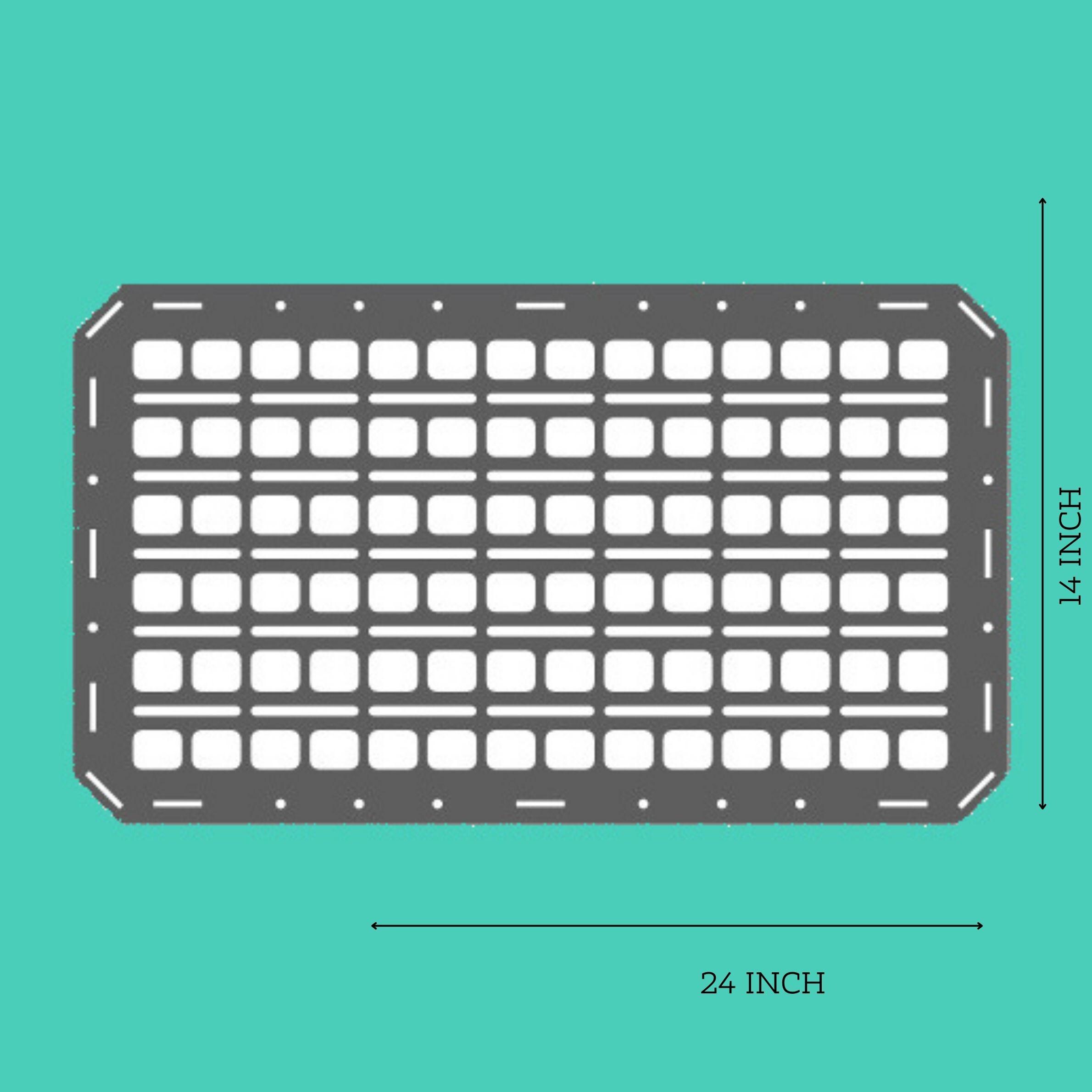 Custom MOLLE Panel Design: Car Storage DXF Files (24x14 Inches ...