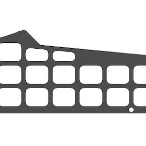 Center Console Molle Panel DXF File: CNC Laser Cut Car Organizer - Etsy