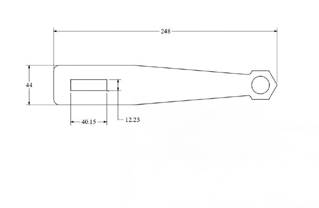 Flat Bar Tension Arm DXF File | CNC & Laser Cutting Design - Etsy