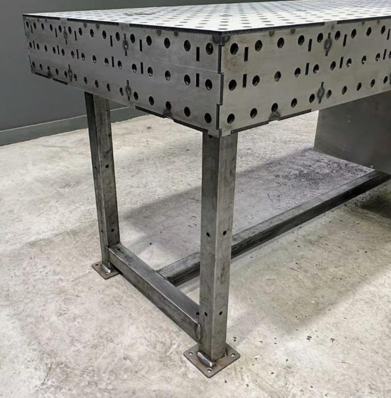 Welding Table Designs Drawing File PDF CNC Plasma Cut Plans for a Durable 1200x2000 Mm Table ...