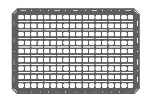 MOLLE Panel Vector Files: Tactical Organizer, 20x30 Inch (DXF & PDF) - Etsy