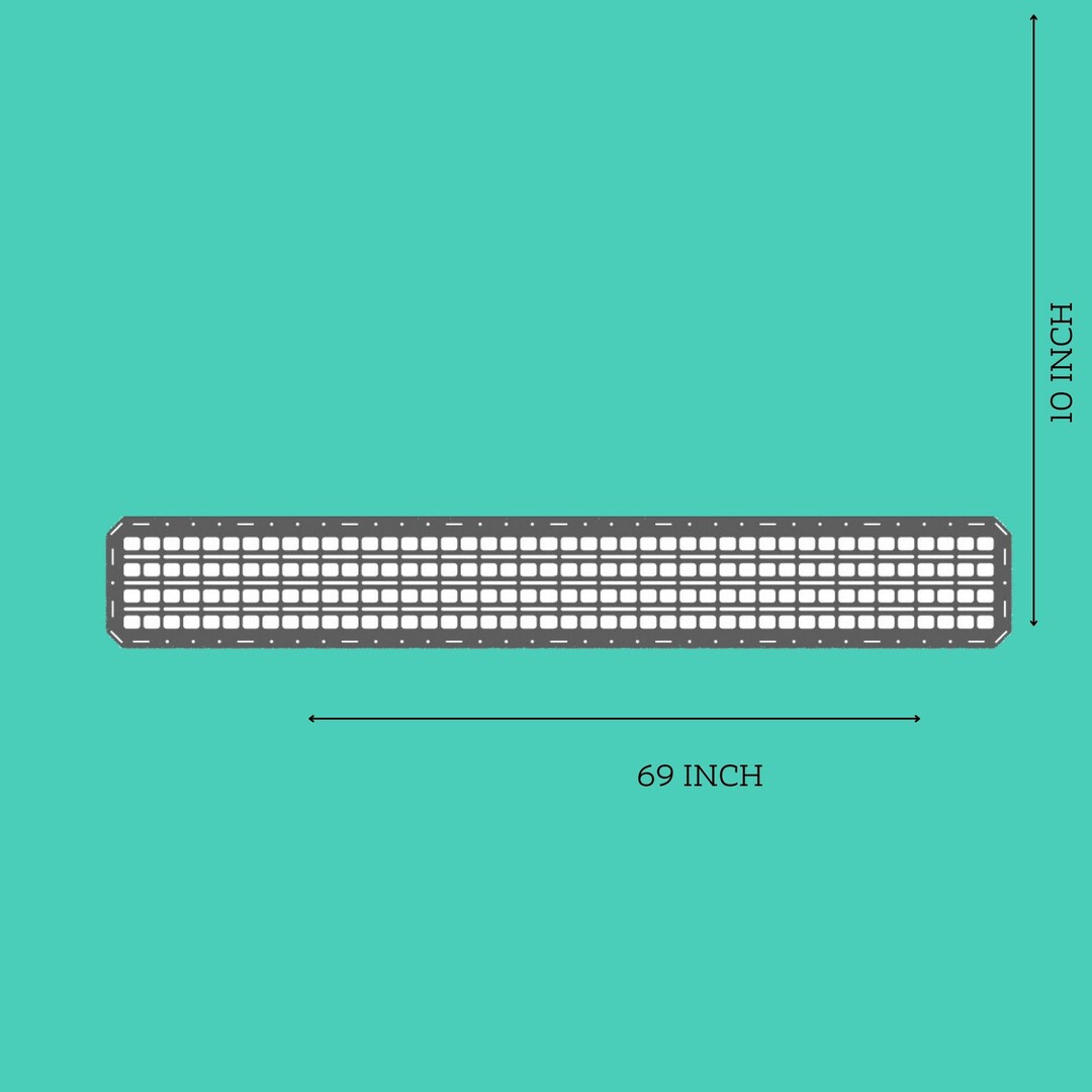 DIY MOLLE Panel Dimensions 10x69 Inches 254x1752 Mm Custom Cnc Dxf ...